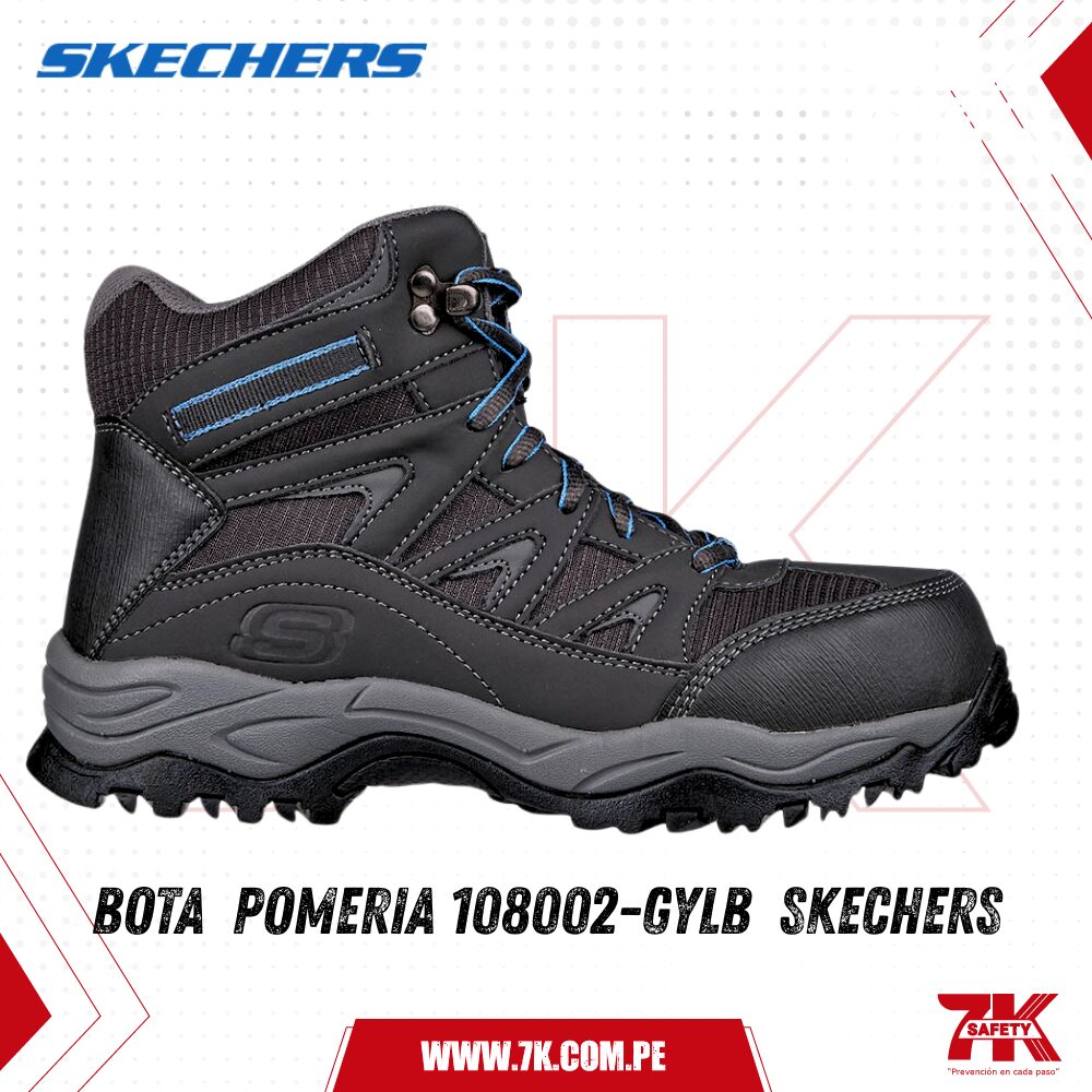 BOTA DE SEGURIDAD POMERIA 108002-GYLB MUJER SKECHERS | Precio por Mayor ...
